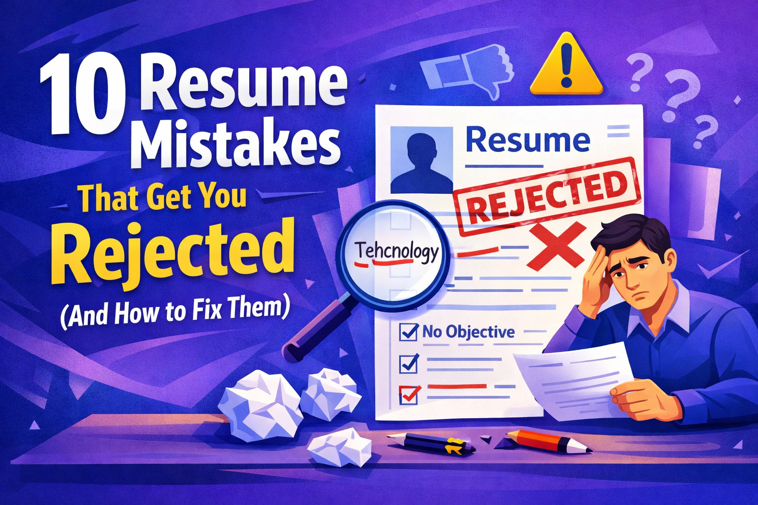 10 erreurs de CV qui font rejeter votre candidature